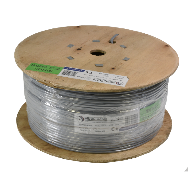 2P 0.22 SCR/TCCAB BUS Bobine bois 500 M - 583002W5 - ELBAC - Dataco...