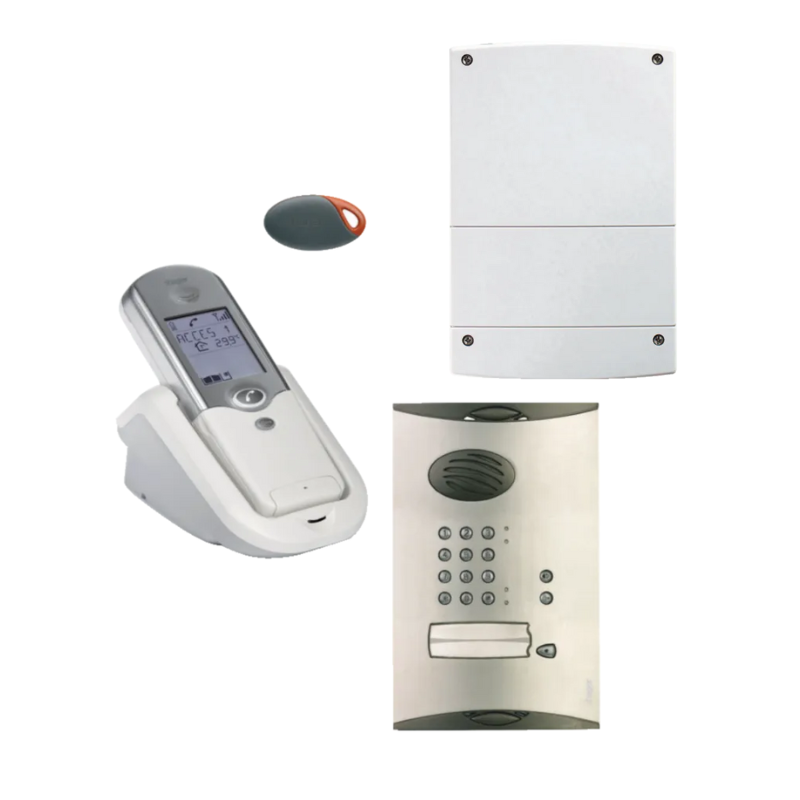 Kit interphone 1 logement avec clavier à code - HAGER - Kit portier...