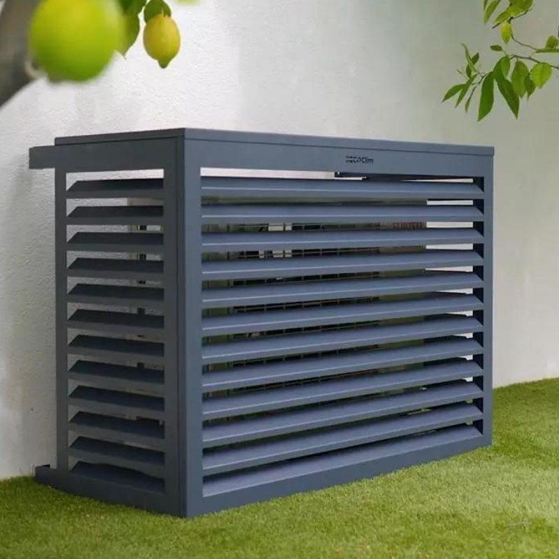 Cache Clim/PAC en métal gris anthracite taille S - DECOCLIM - Cache...